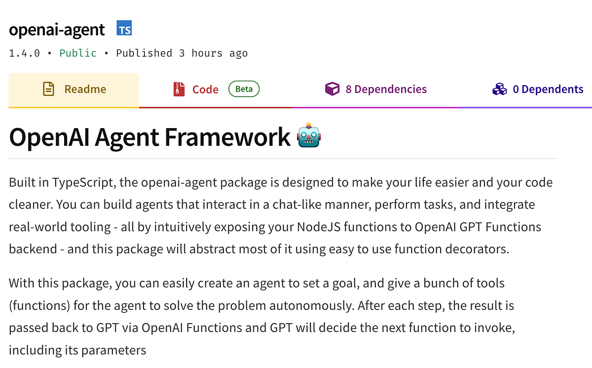 Using the OpenAI Function API from NodeJs & Typescript to build agents — Invoking NodeJS ...