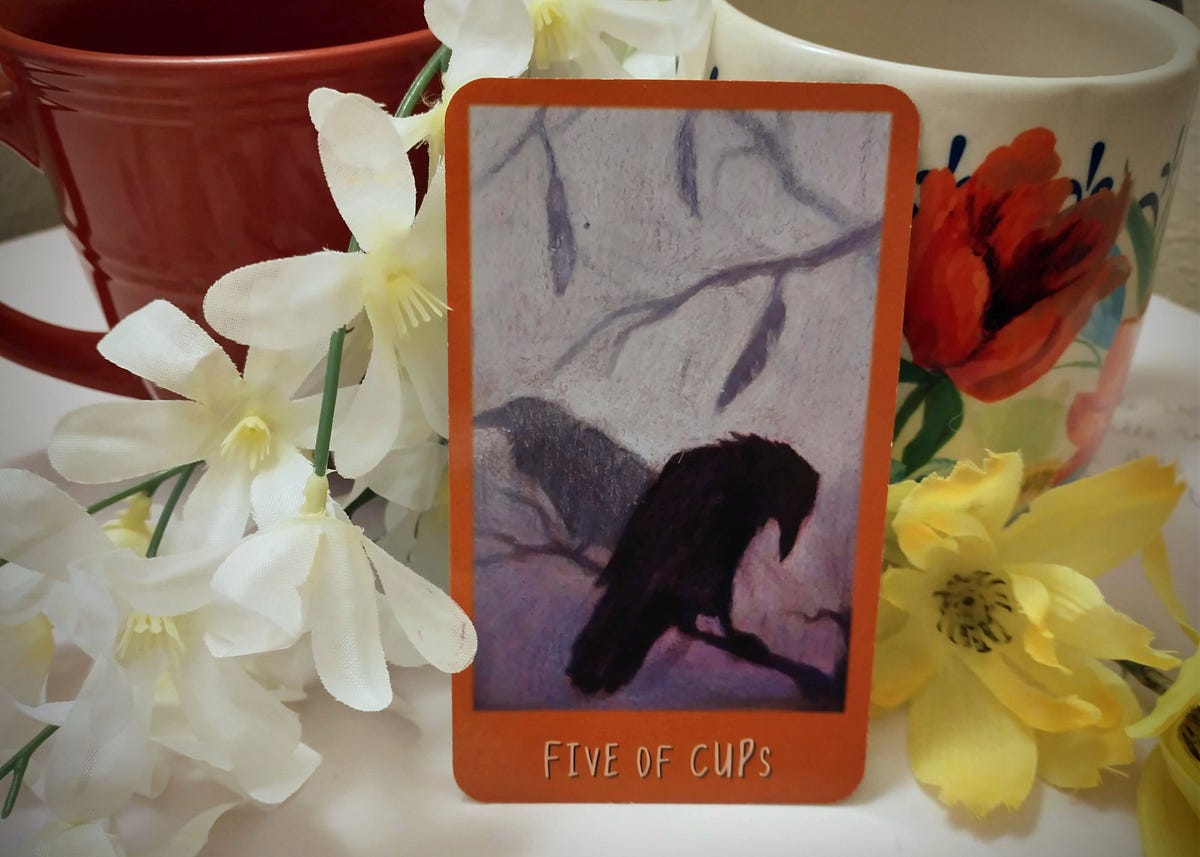 Day Twenty-Seven of Tarot Writing Prompts: The Five of Cups | by Grace ...