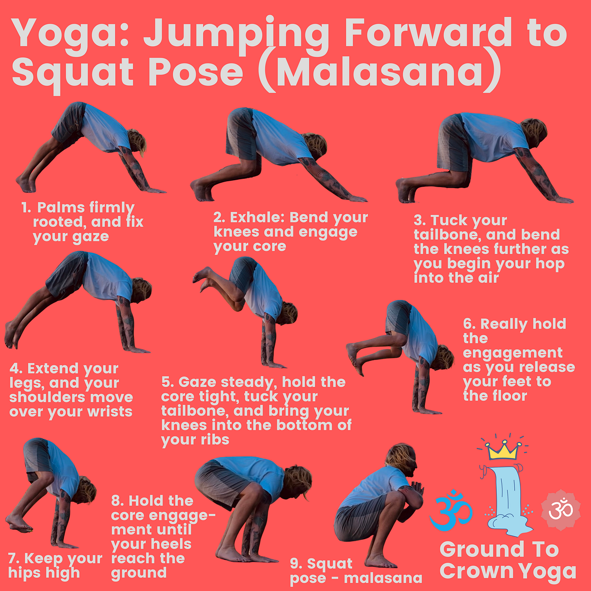 How-To: Jumping Forward to Squat Pose (Malasana) | by Neil Spencer | Medium