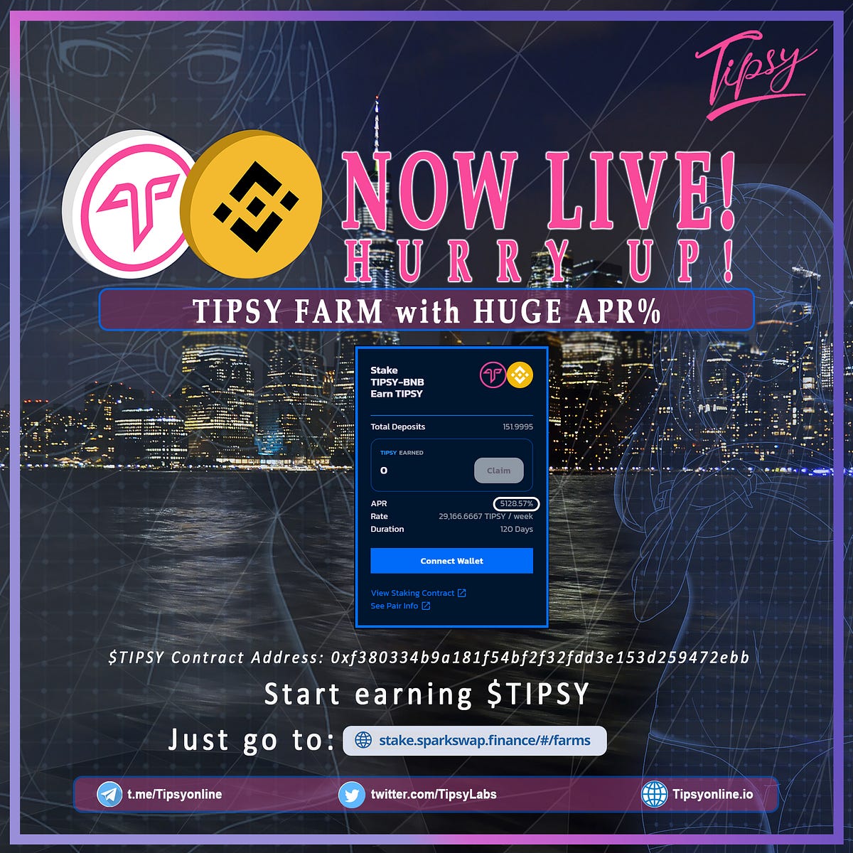 Farming is LIVE🌜 - TipsyLabs - Medium