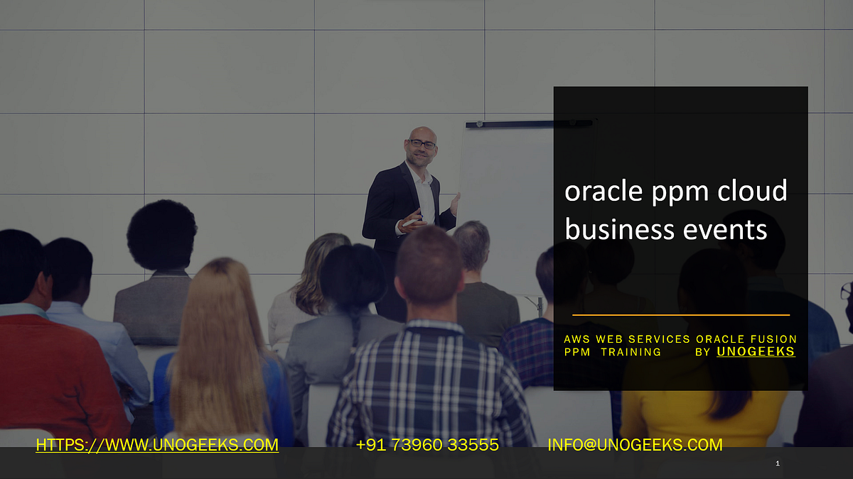 Oracle PPM Cloud Business Events. Oracle Project Portfolio Management ...