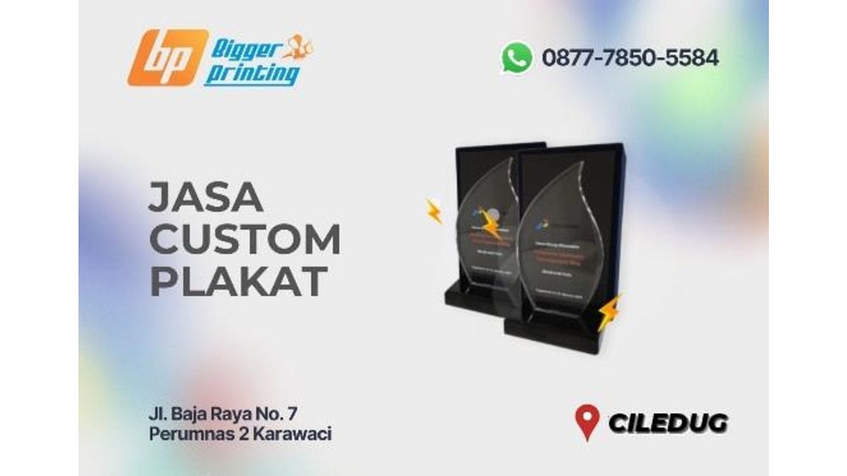 JASA CUSTOM PLAKAT - cetakmedali tangerang - Medium