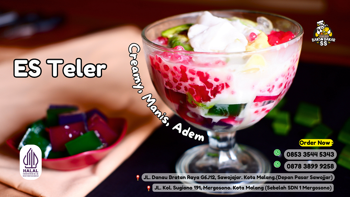 New Menu!! Es Teler Paling Creamy, Manis,Sueger - Bakso Bakar SS Malang ...