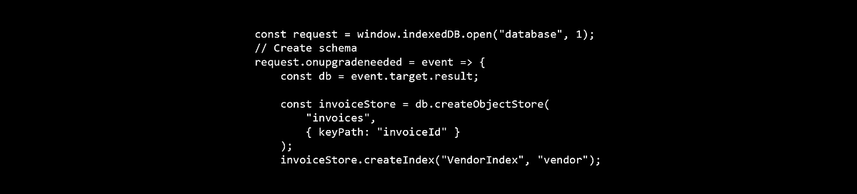 Getting Started with Persistent Offline Storage with IndexedDB | by Ryan Dabler | ITNEXT