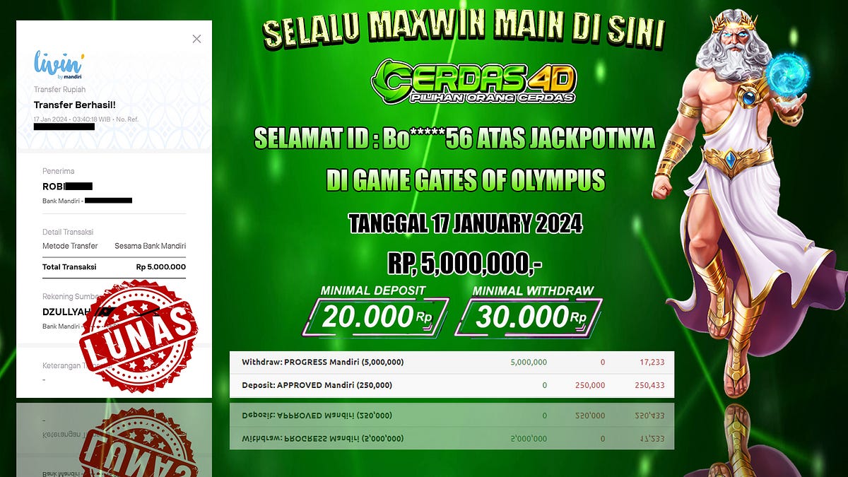MODAL 200K MAXWIN 5 JUTA, HANYA CERDAS4D YANG BISA !! - cerdas4d - Medium