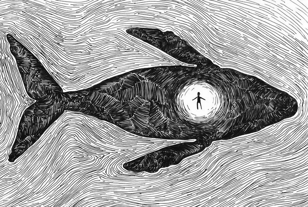 Jonah In The Stomach Of Whale
