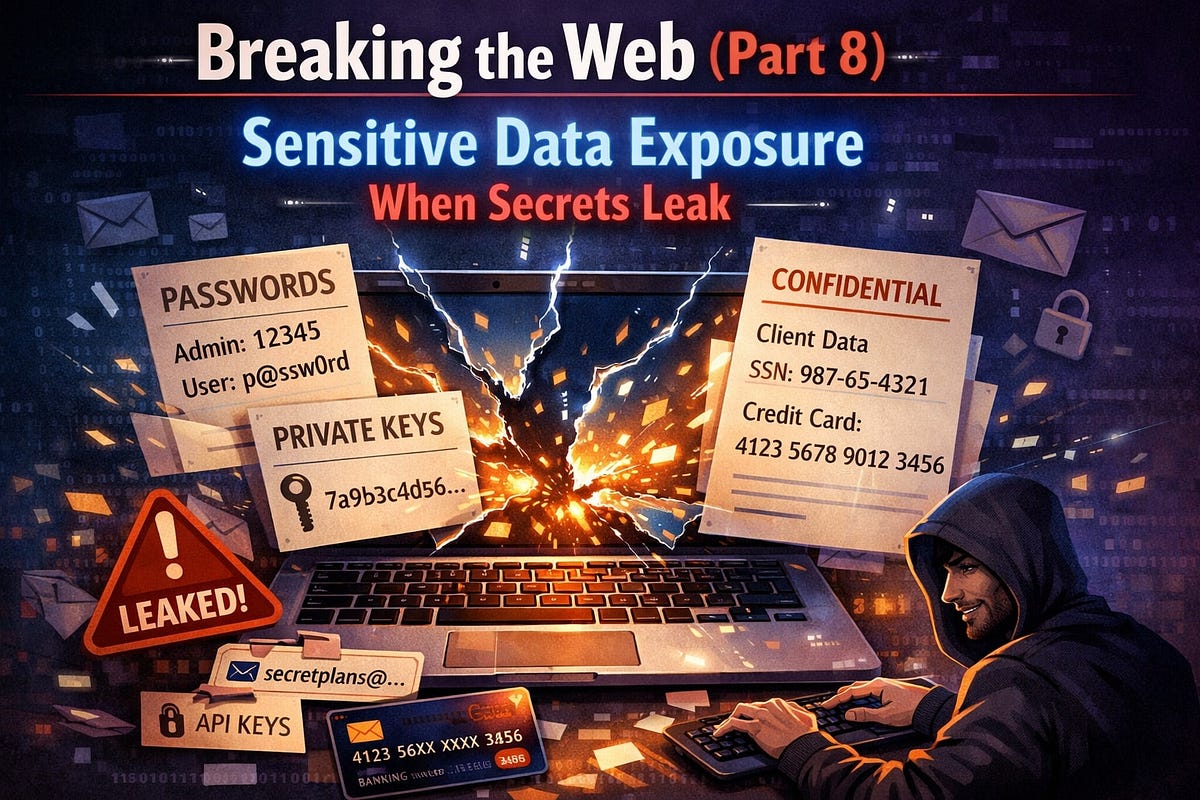 Breaking the Web (Part 8): Sensitive Data Exposure — When Secrets Leak | by Mohammed Fahad | Jan ...
