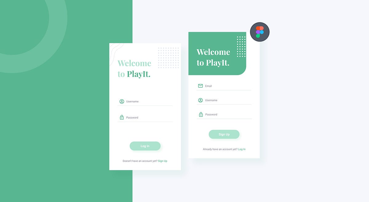 How I make a clean UI design for login section with Figma from scratch ...