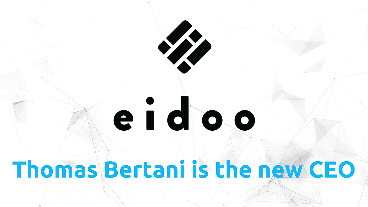 Eidoo: Thomas Bertani is the new CEO | by Amelia Tomasicchio | Eidoo ...