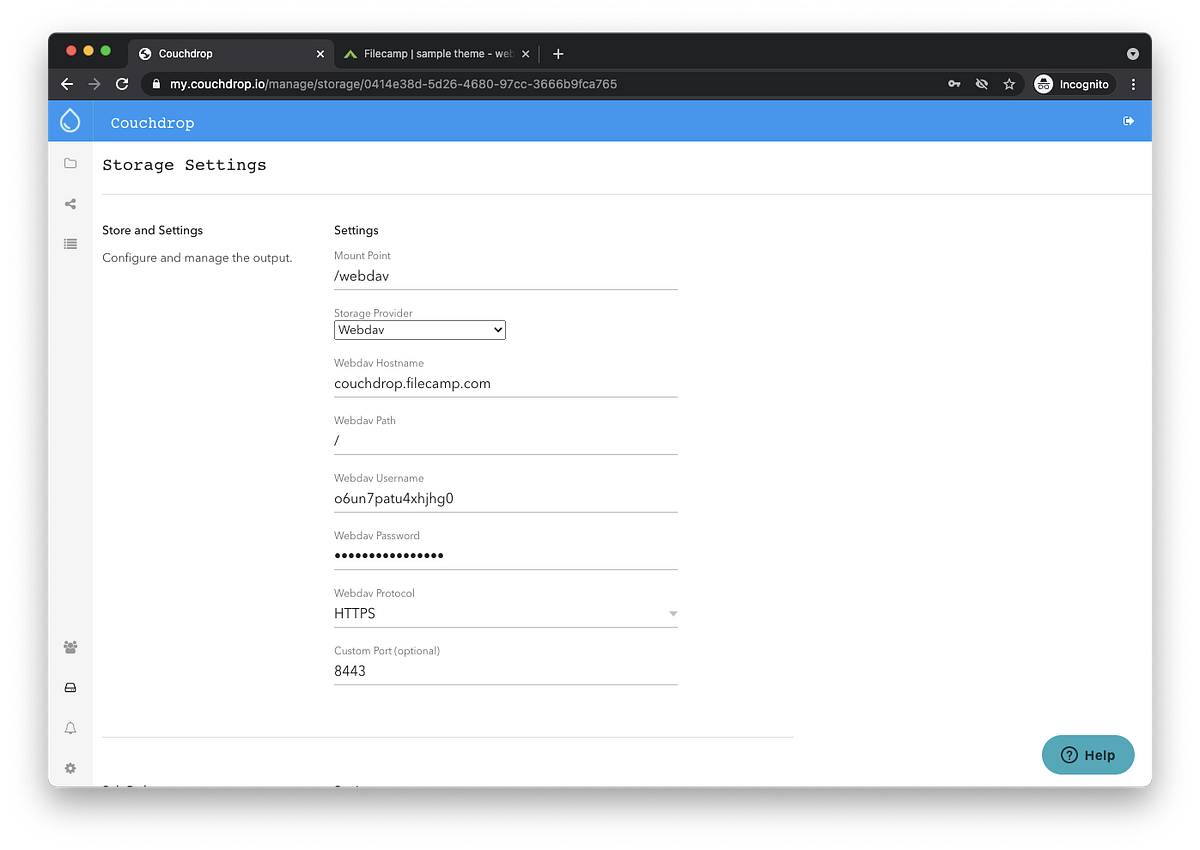 Configuring Filecamp for SFTP / FTP | by Couchdrop | Couchdrop | Medium