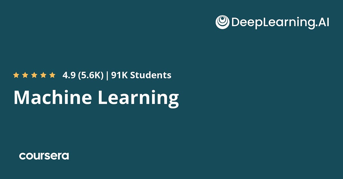 Is Coursera’s Machine Learning Specialization by Andrew N worth it in 2024? [Review] | by ...