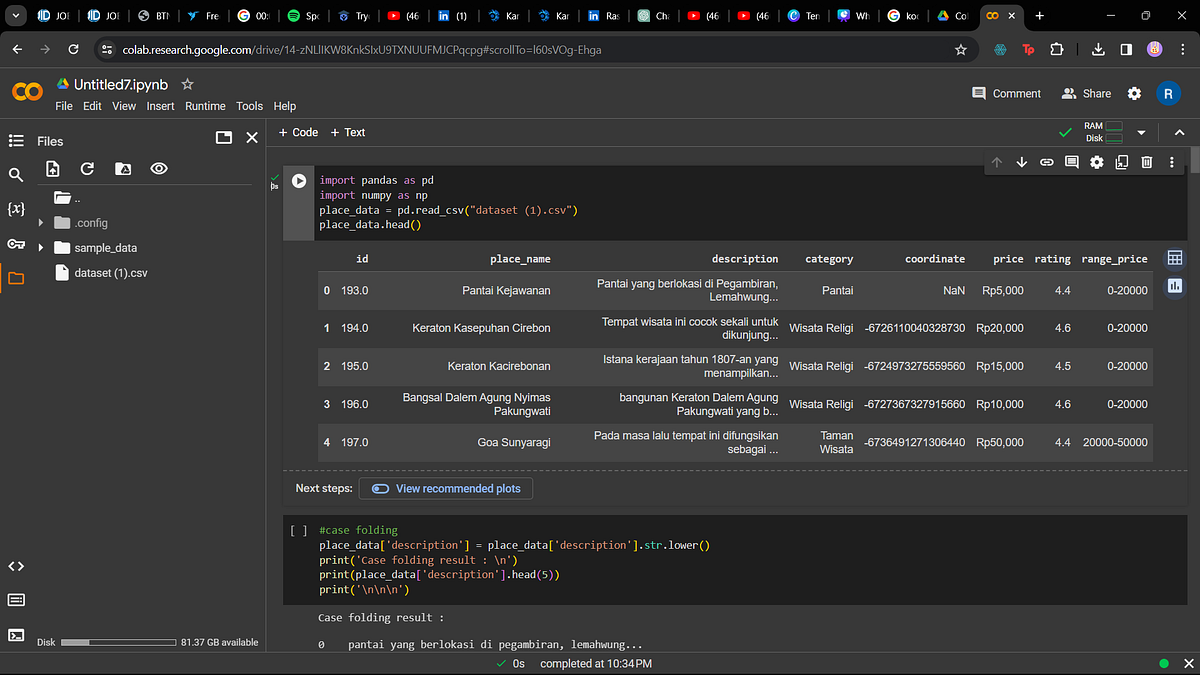Tourism Recommendation System Rastini Hikmah Permatasari Medium