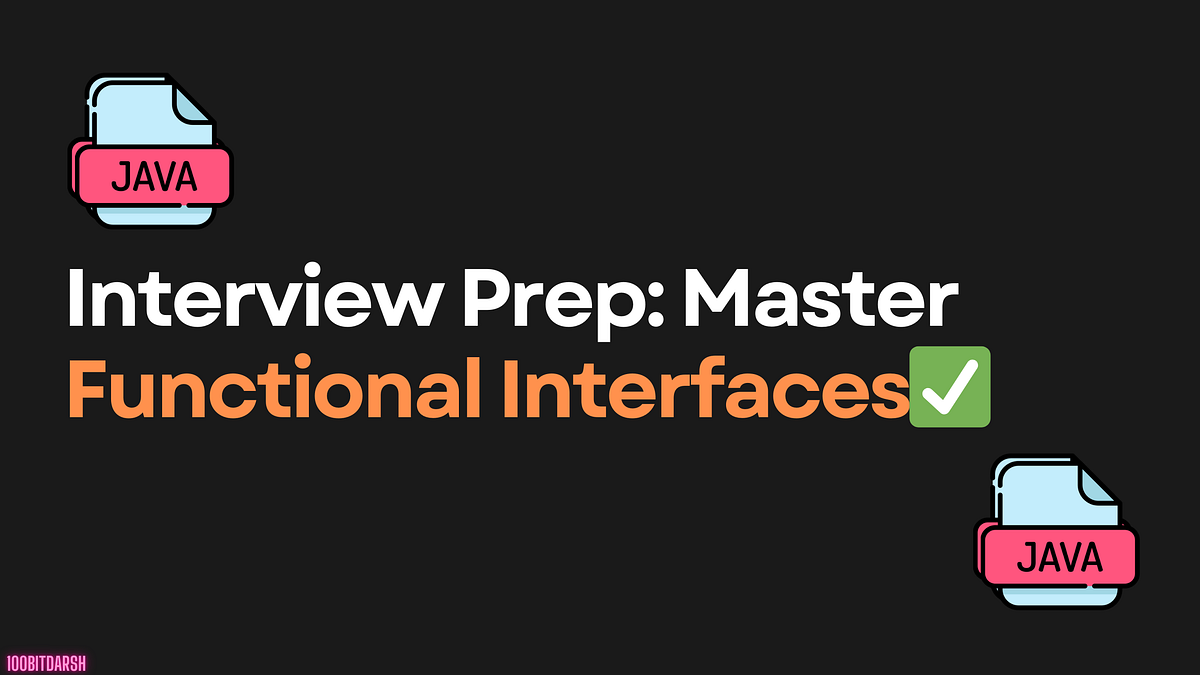 Interview Prep: Consumer, Supplier, Function, Predicate & More | by Darsh Blogs 🤯 | Medium