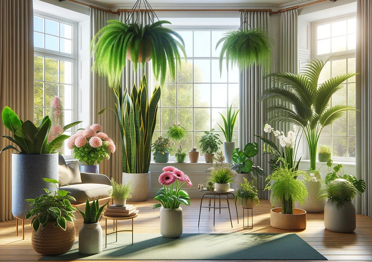Oxygen Producing Indoor Plants For Clean Air | by Blagovesta P. El ...