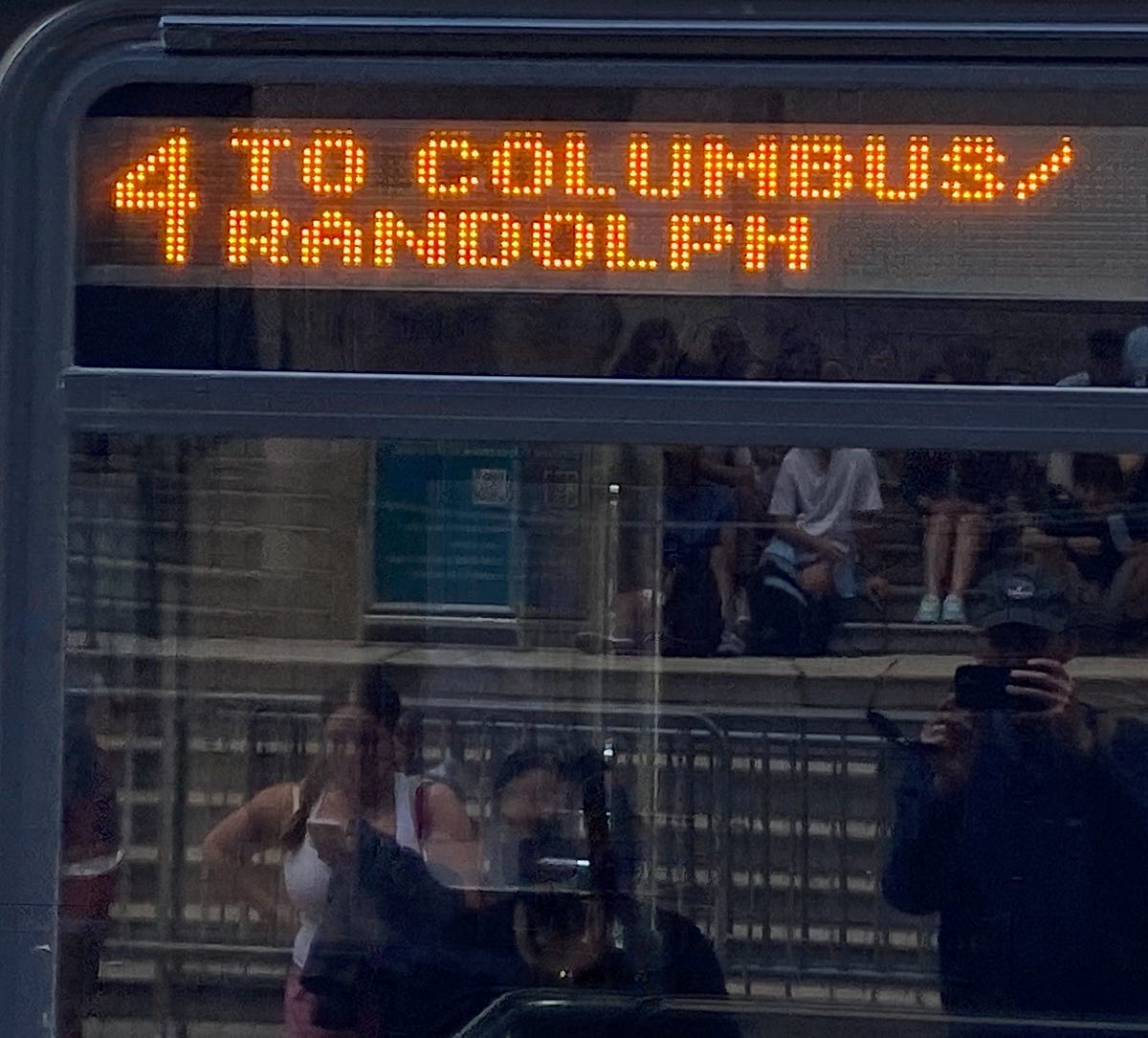 The №4 bus to Columbus/Randolph - Bruce Black - Medium