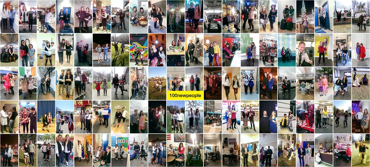 Meeting 100 new people in 100 days | by Teodora | Medium