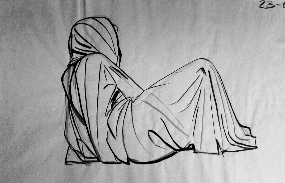 Dibujo Modelado. Tema 1: Dibujo de modelo con manto | by Claudia Rebeca ...