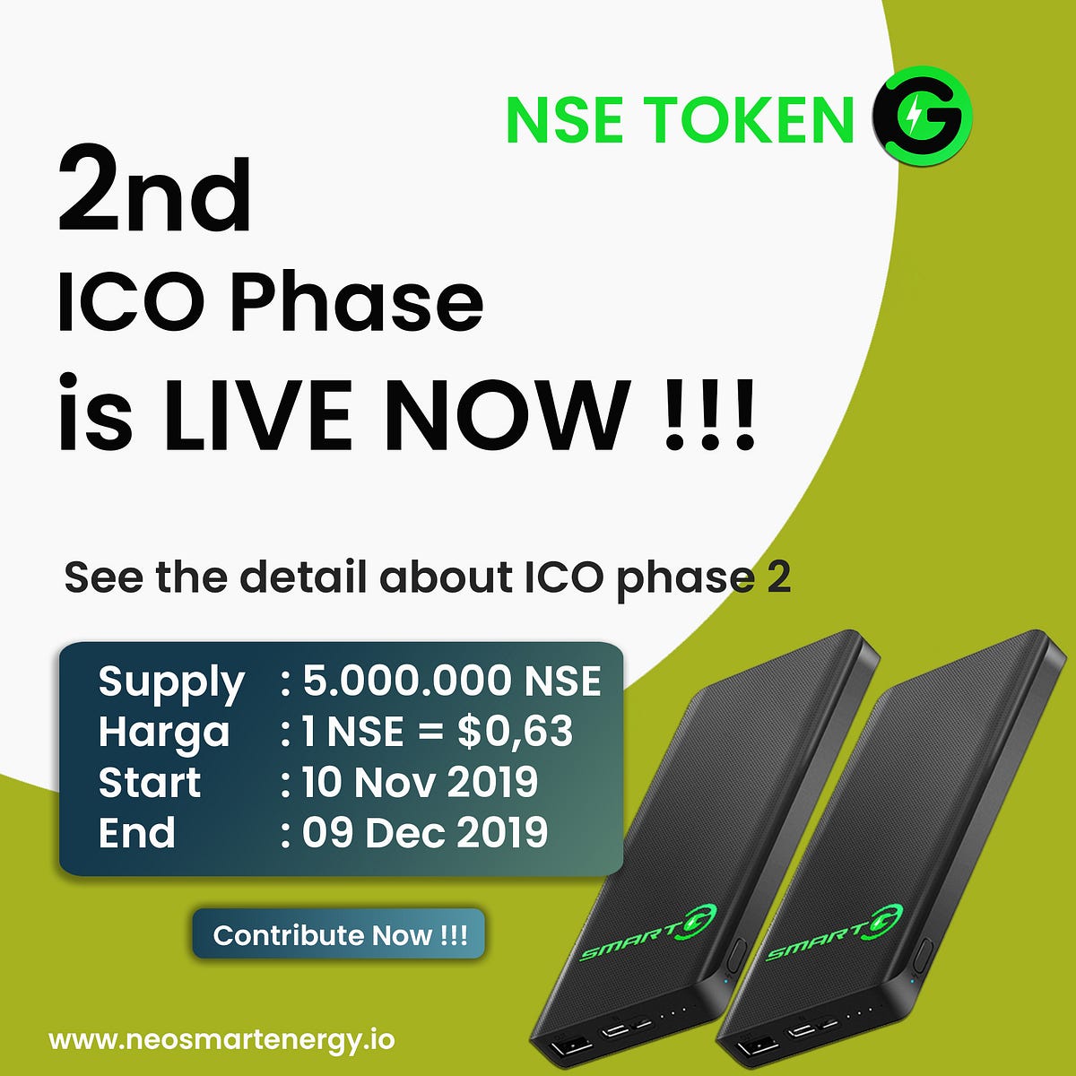🇮🇩 ICO Sale Fase Kedua Token NSE Sedang Berlangsung | by Neo Smart ...