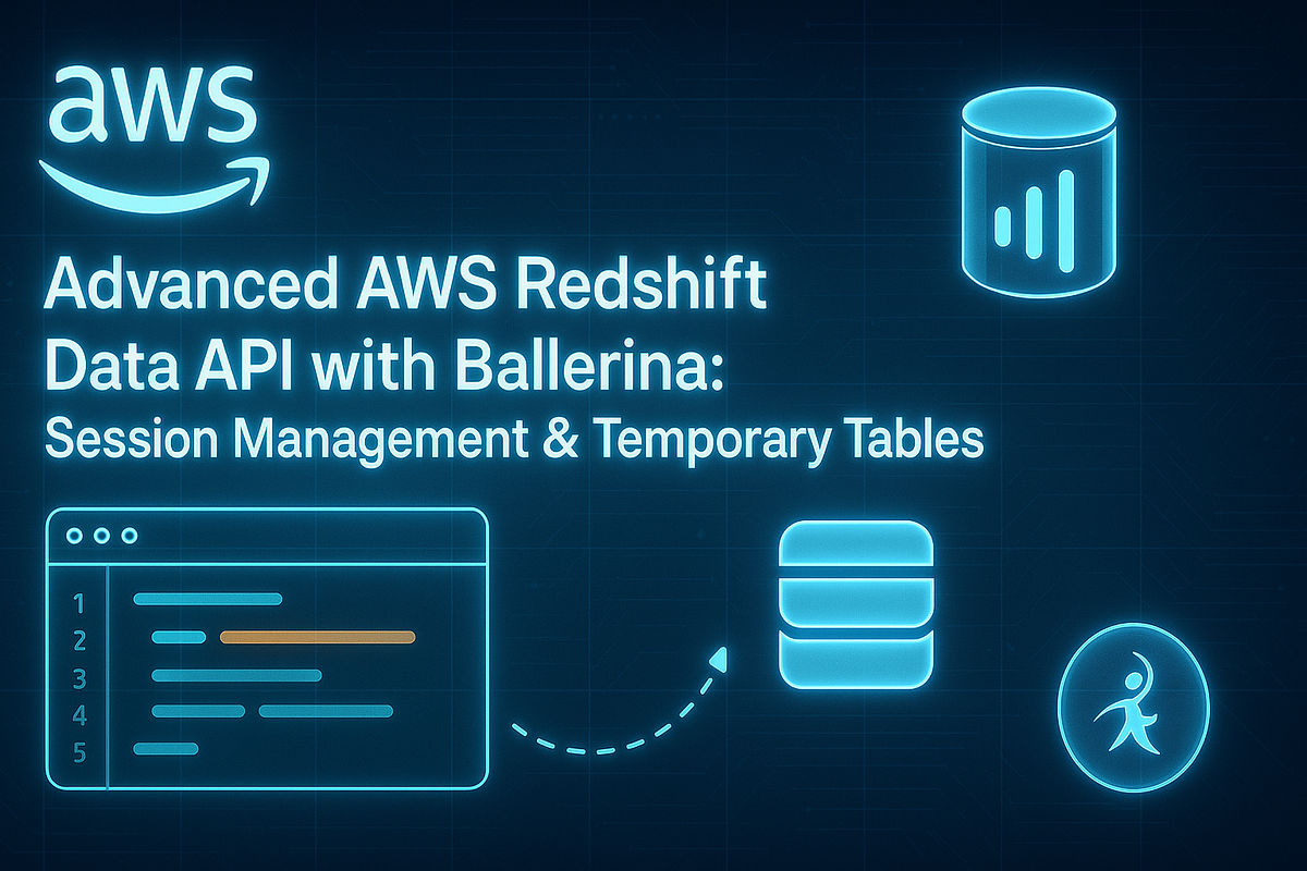 Advanced AWS Redshift Data API with Ballerina: Session Management ...