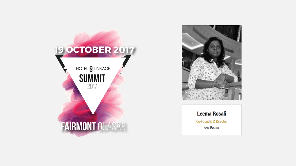 Leema Rosali, Hotel Linkage Summit 2017, Analyse Your Competition in ...