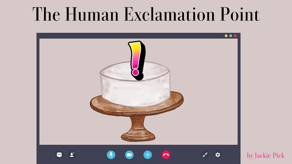 The Human Exclamation Point. This is, hopefully, the final… | by Jackie ...