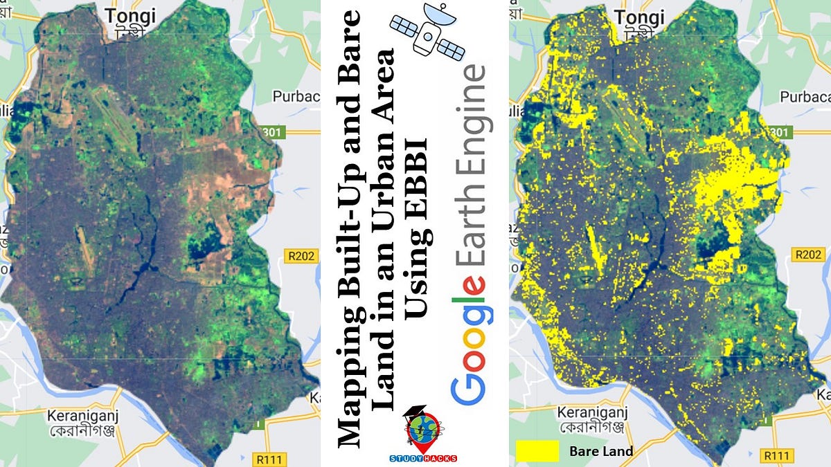 Mapping Built-Up and Bare Land in an Urban Area Using EBBI on Google ...