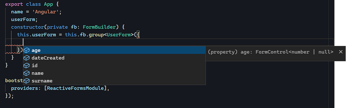 Type your FormGroups in Angular in three different ways | by Borja ...
