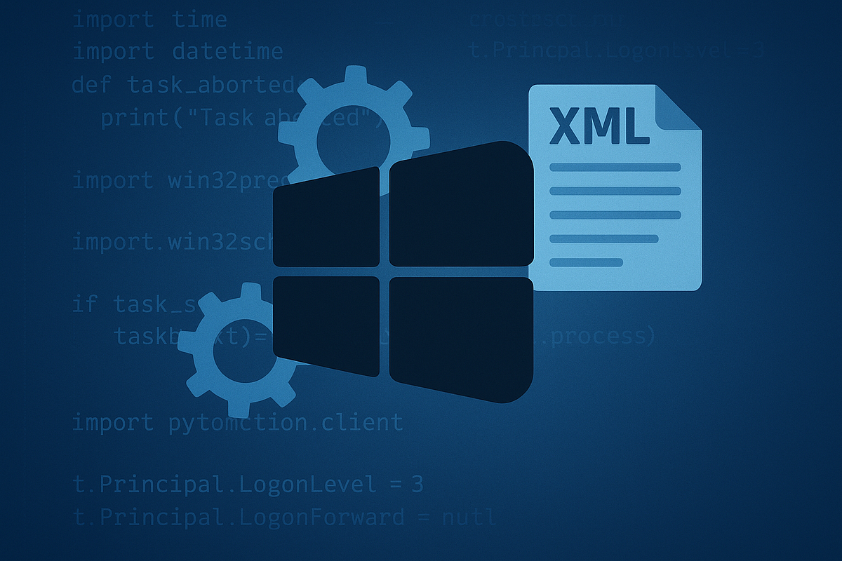 Task Scheduler Persistence With Python Com And Xml Evasion By Maxwell Cross Python In Plain 