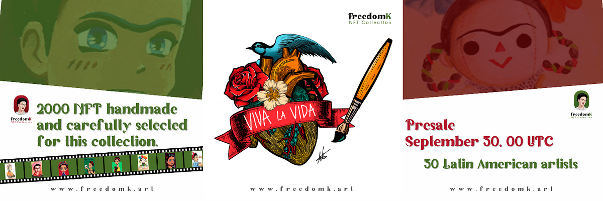 FREEDOMK NFT ART Collection. The first NFT handmade collection… | by ...