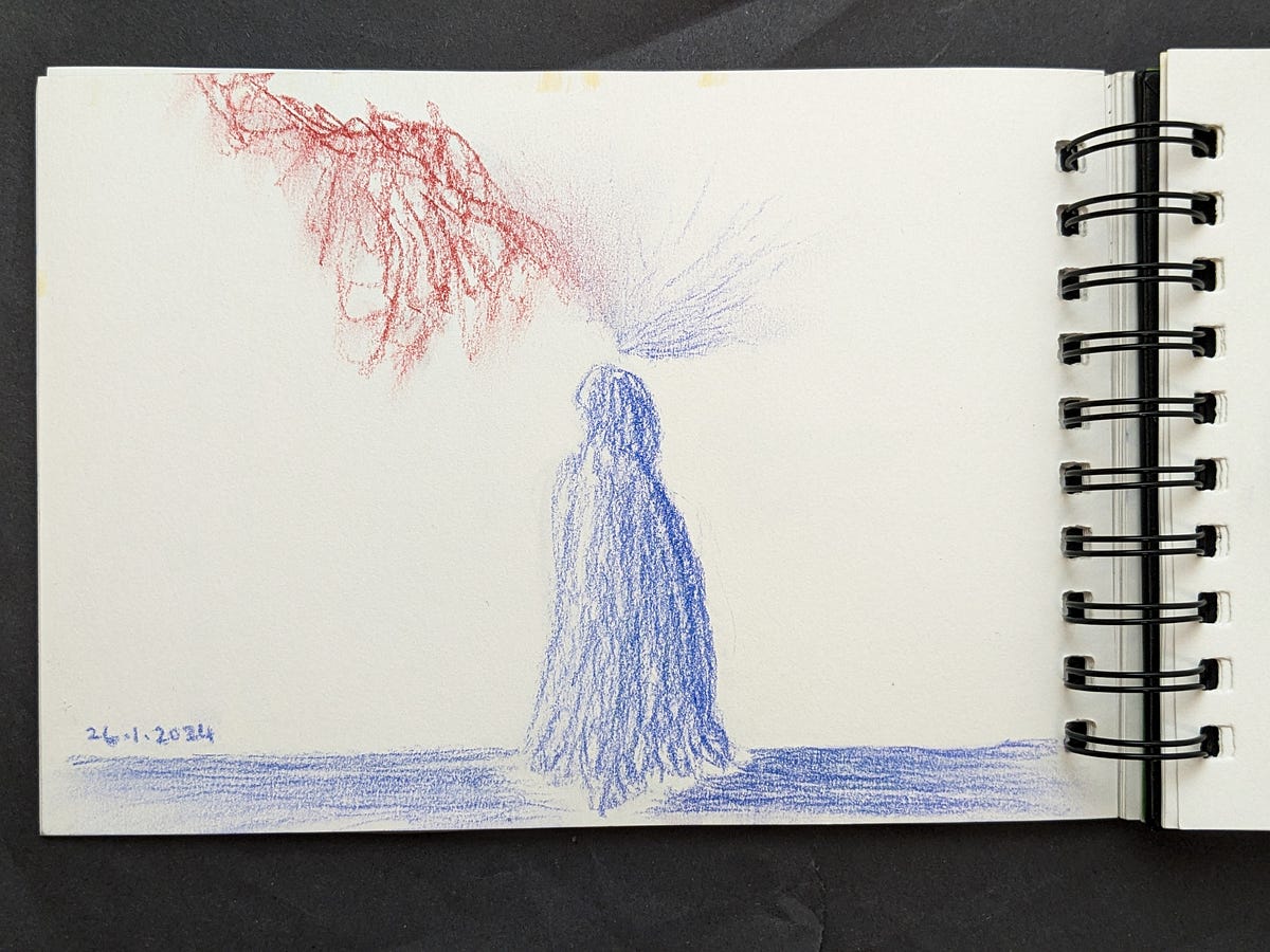 Drawing In Flow - Six Word Photo Story Challenge - Medium