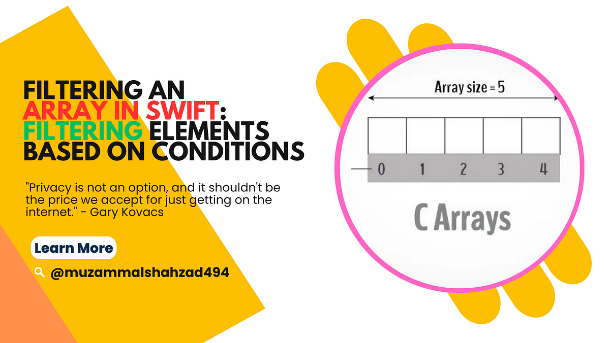 Filtering An Array In Swift Filtering Elements Based On Conditions By Muzammal Shahzad Medium 5394