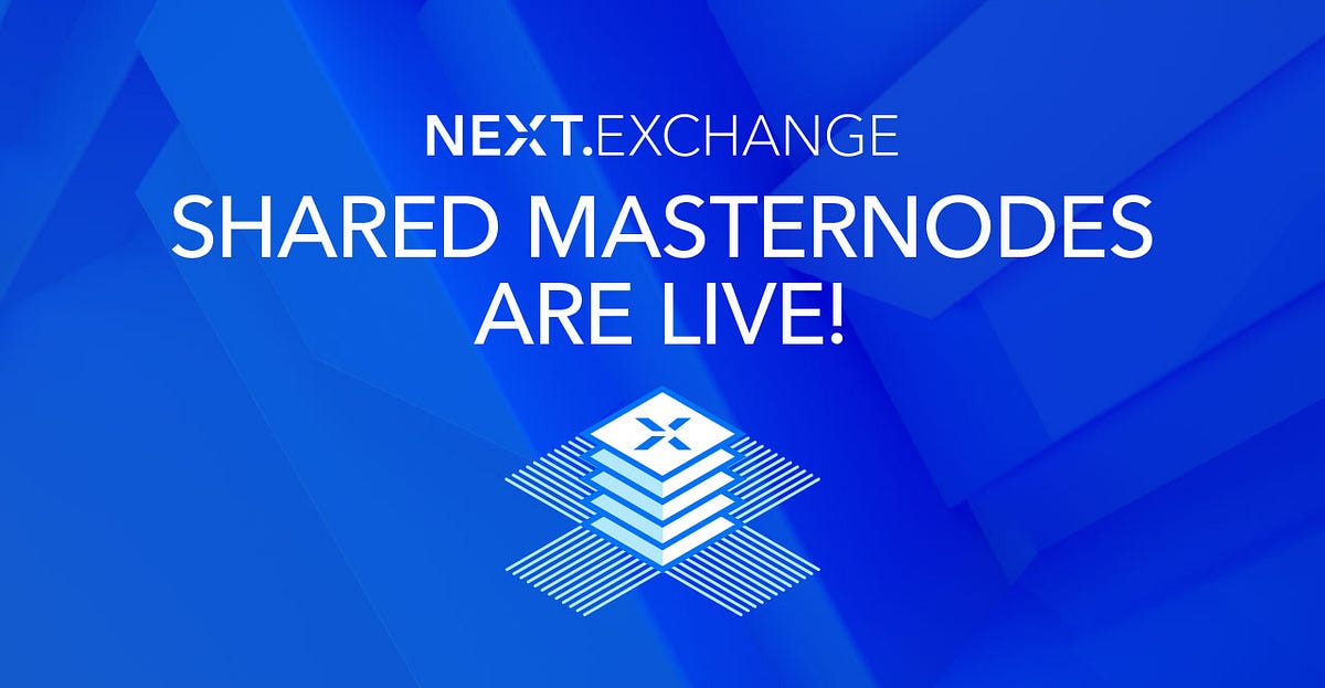 Shared Masternodes are live!. Dear community, you have been waiting ...