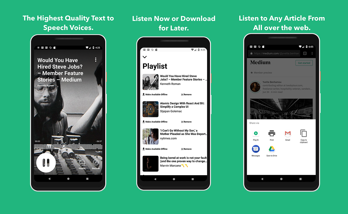 Listen to Articles, News, Notes or Any Text Online | by Mahmoud Felfel ...