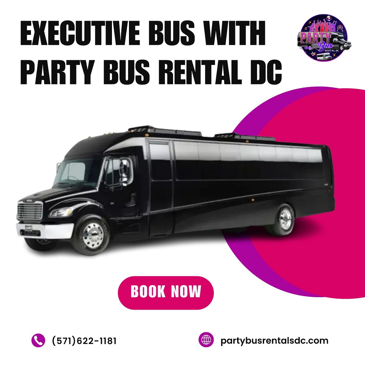 Luxury Executive Ride by Party Bus Rentals DC! Experience luxury on wheels with our executive ...