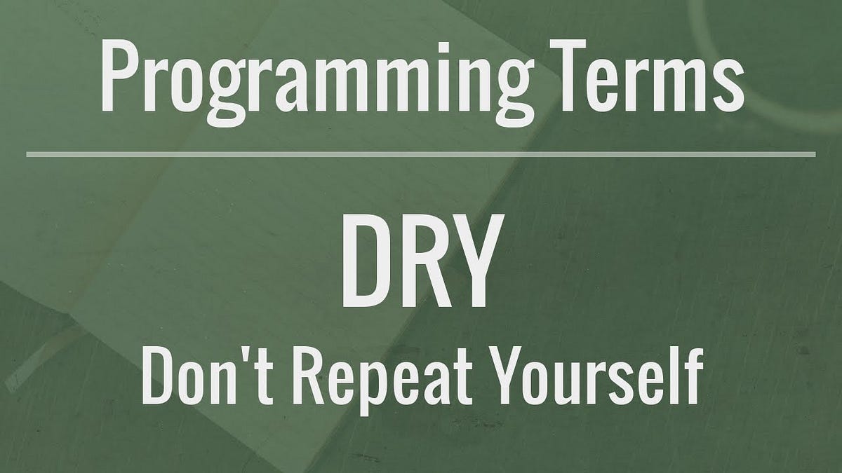 DRY vs WET Principles — Php Implementation | by Backend Developer | Medium