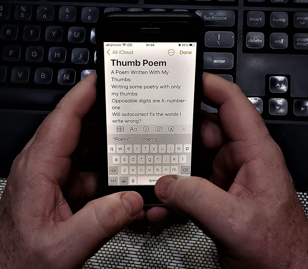 Thumb Poetry. A Poem Written With My Thumbs | by Matt Ray ...