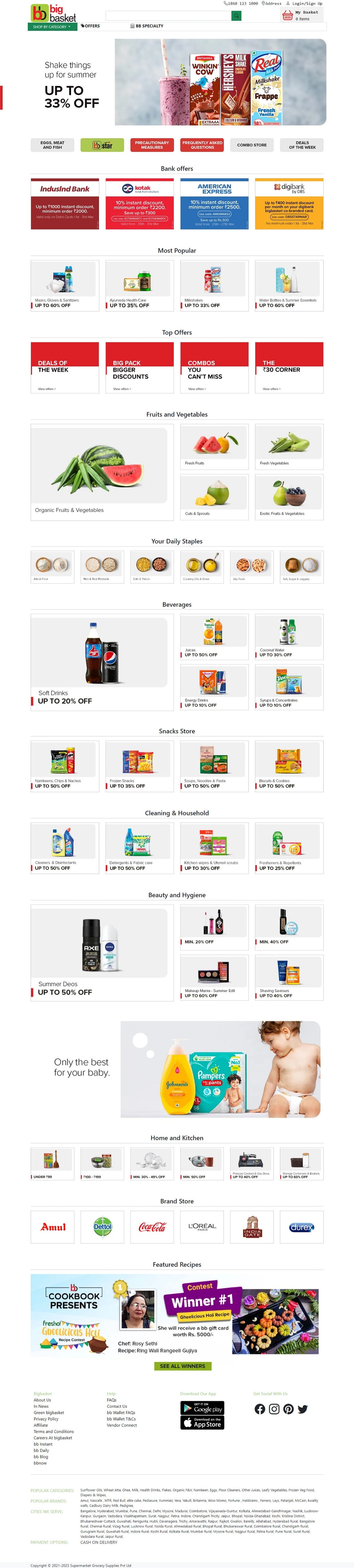 First Project BigBasket Clone In Masai School | by Rohaan Telangur | Medium