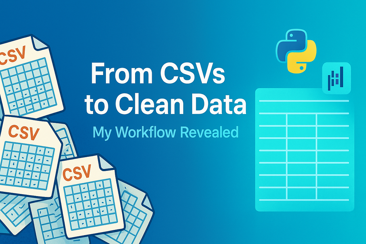 From CSVs to Clean Data: My Workflow Revealed | by Neurobyte | Medium