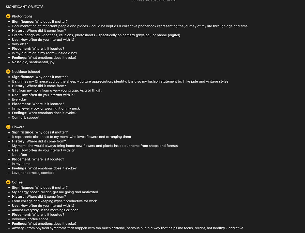 A Personal Inventory Visualized. Exploring my personal inventory ...