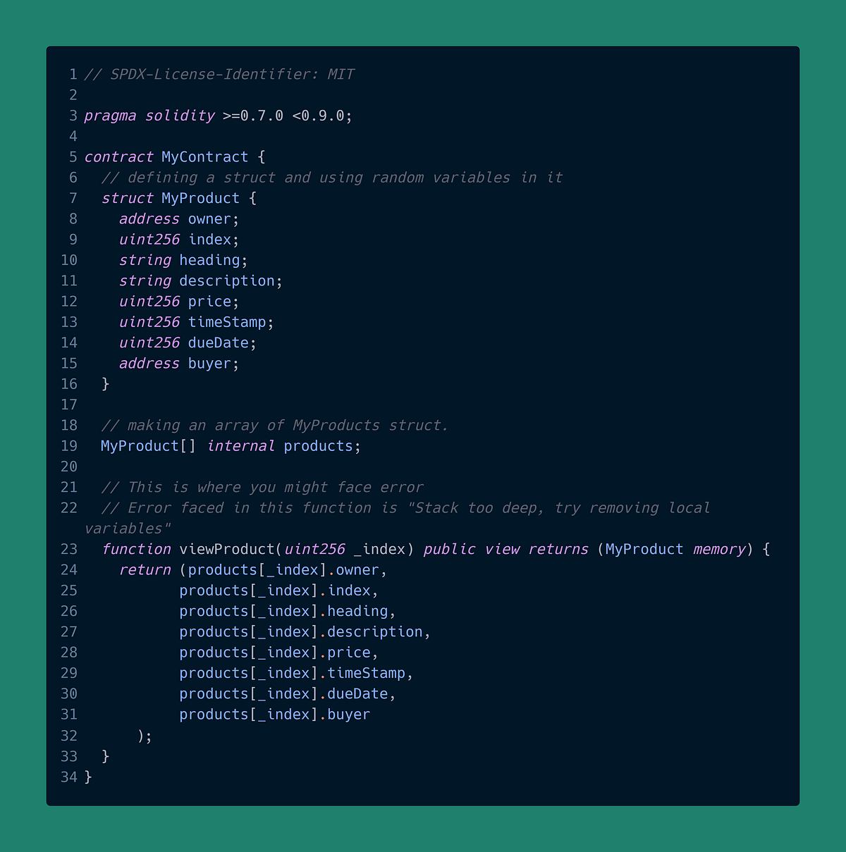 What is “stack too deep” in Solidity? | by Aditya Singh | Coinmonks | Medium