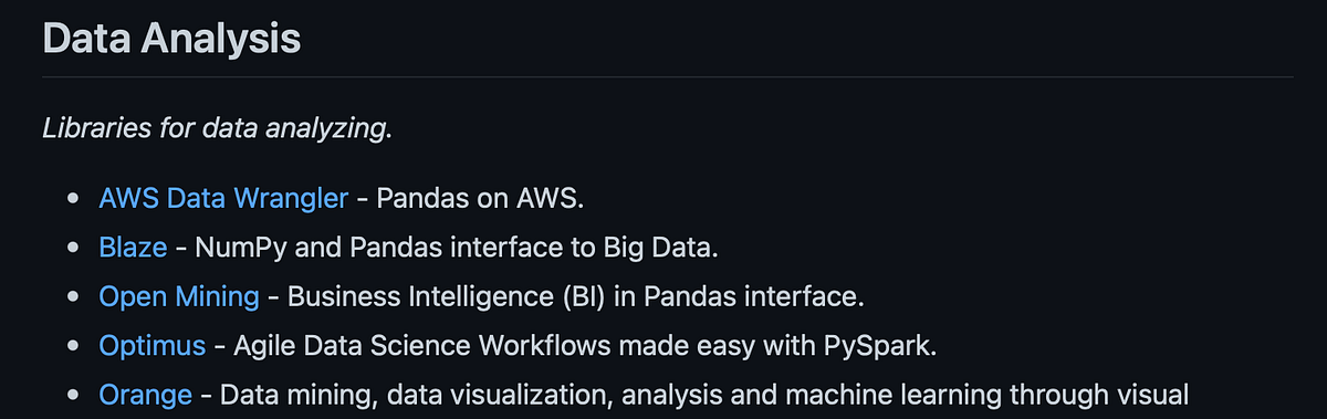 Massive list of the best Python packages | by Manpreet Singh | Medium