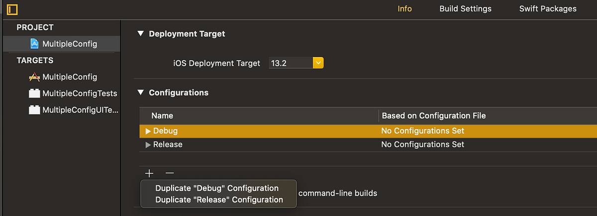 (iOS) Multiple Configurations 로 Debug, Release 구분해 배포하기 — 1 | by Hanulyun | Medium
