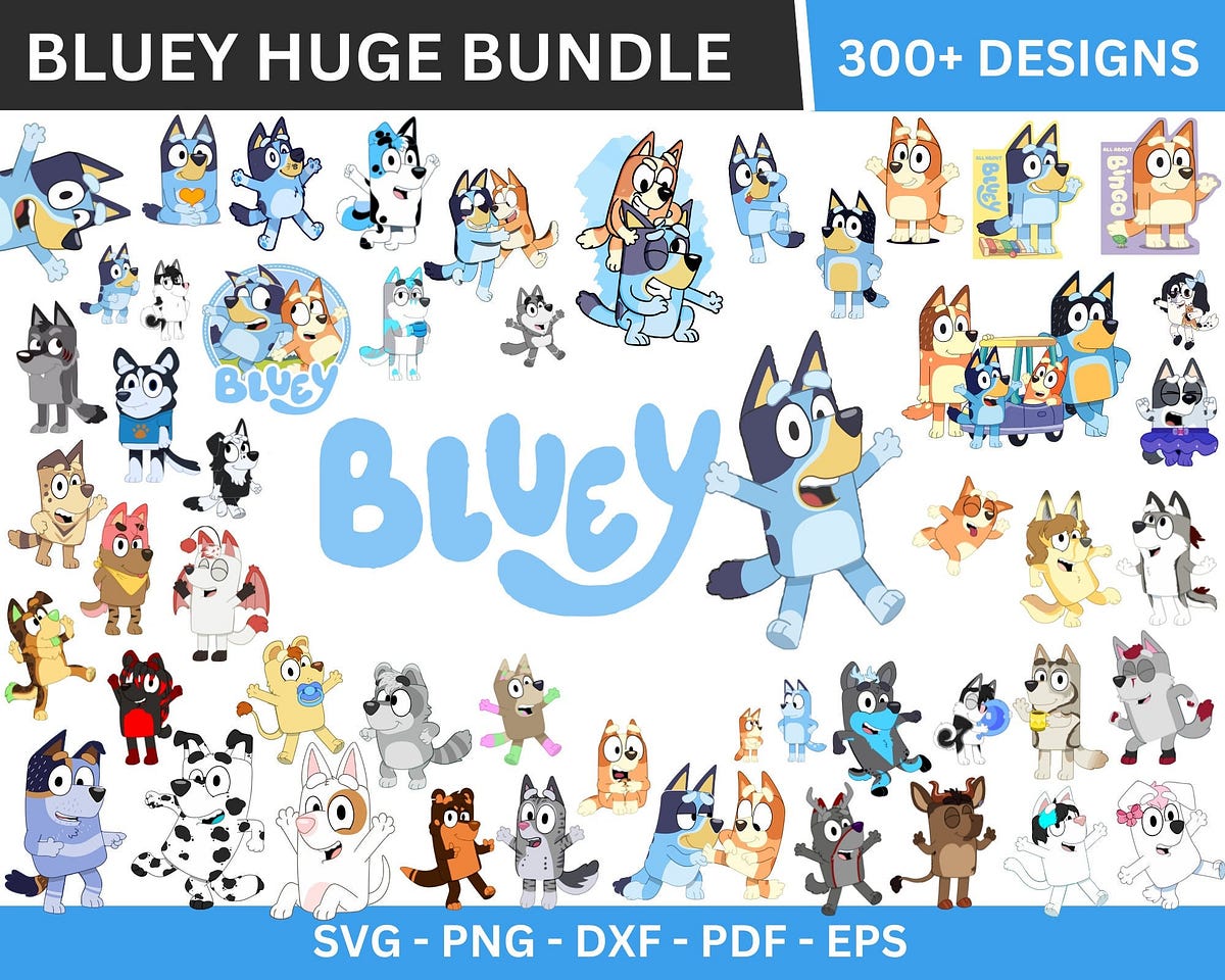 Blue SVG Bundle — Blue Cut Files for Cricut — Blue the Dog Clipart ...