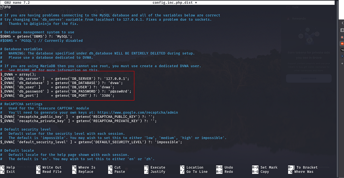 Damn Vulnerable Web Application (DVWA); in-depth guide to installing on ...