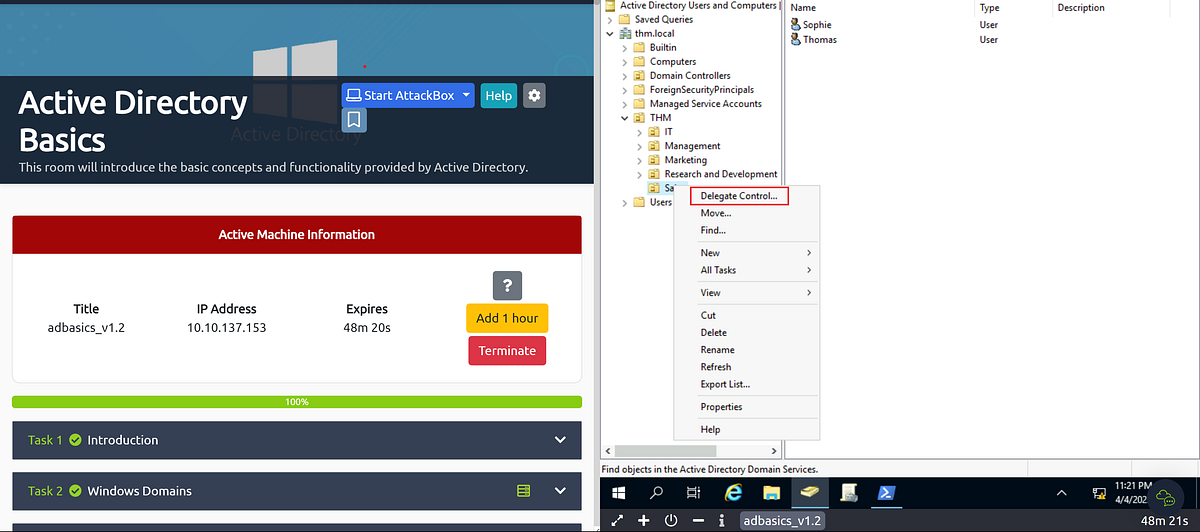 Active Directory Basics — TryHackMe | by Maxwelluma | Medium