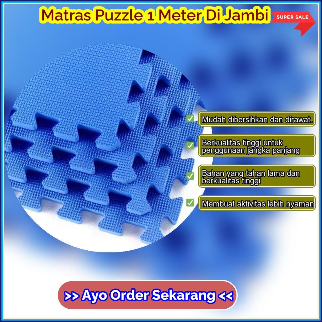 Matras Puzzle 1 Meter Di Jambi - Matras Gulat - Medium
