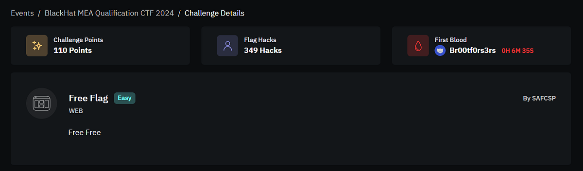 Writeup BlackHat MEA Qualification CTF 2024 [Free Flag] - Shoaib Ahmad ...