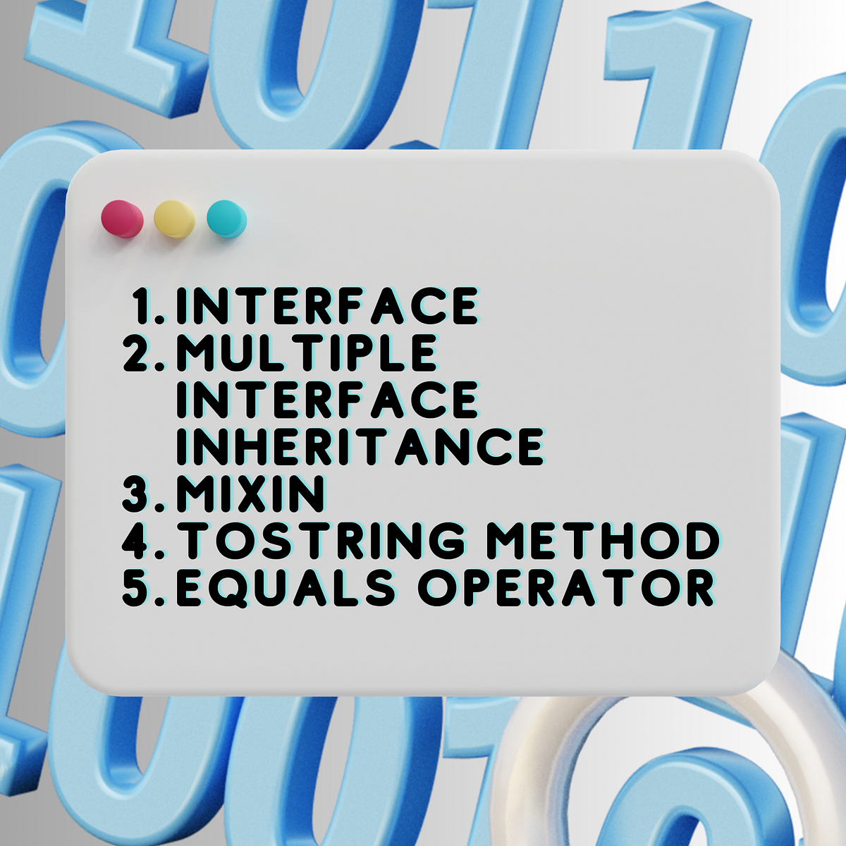 Dart OOP: Interface, Multiple Interface Inheritance, Mixin, ToString Method, and Equals Operator ...