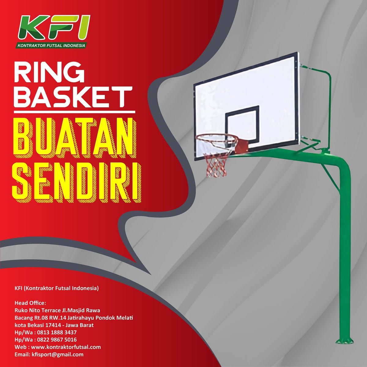 MURAH & TERBAIK, (0813.1888.3437) Tempat Jual Ring Basket Buatan ...