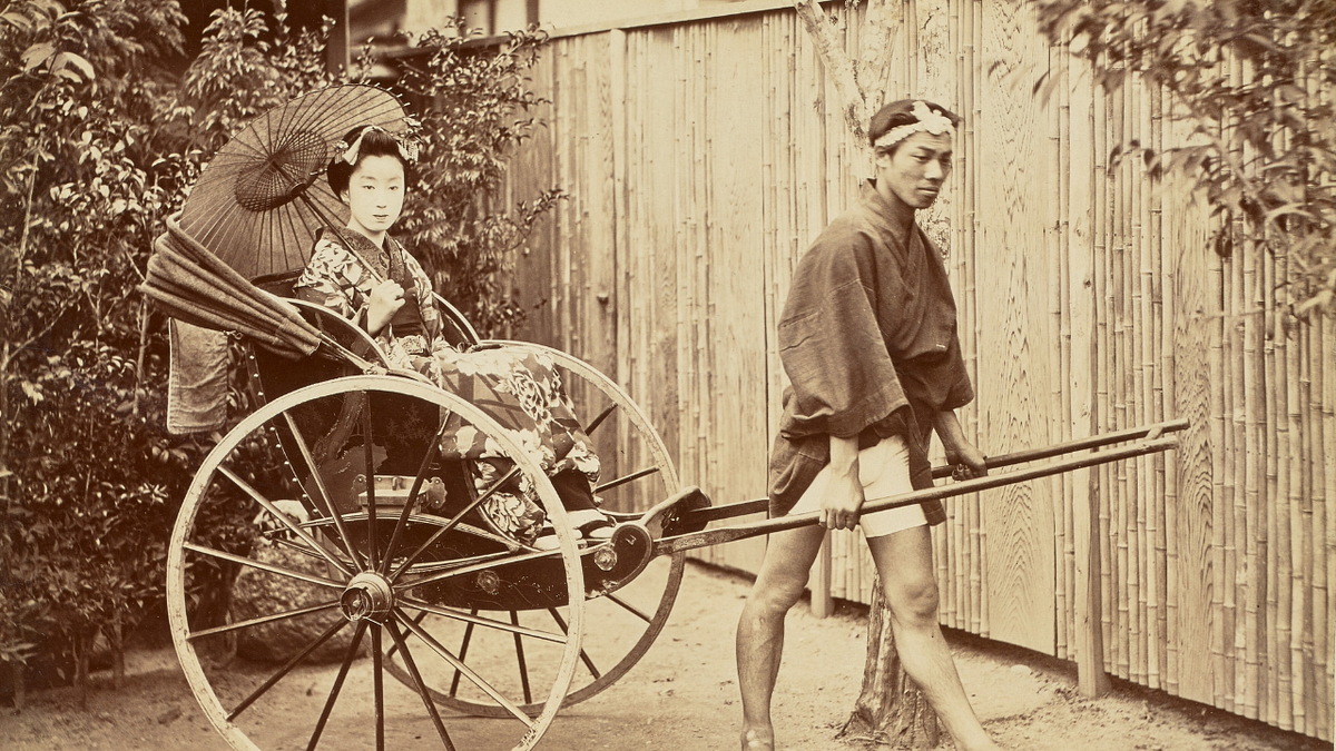 A trip to Japan that no one knows about. A rickshaw, a symbol of the ...